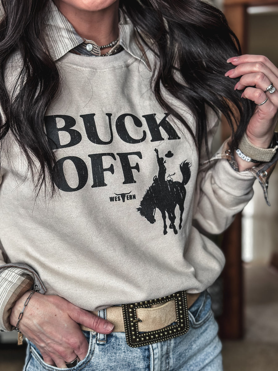 BUCK OFF Crew - Tan – Western T Brand LLC