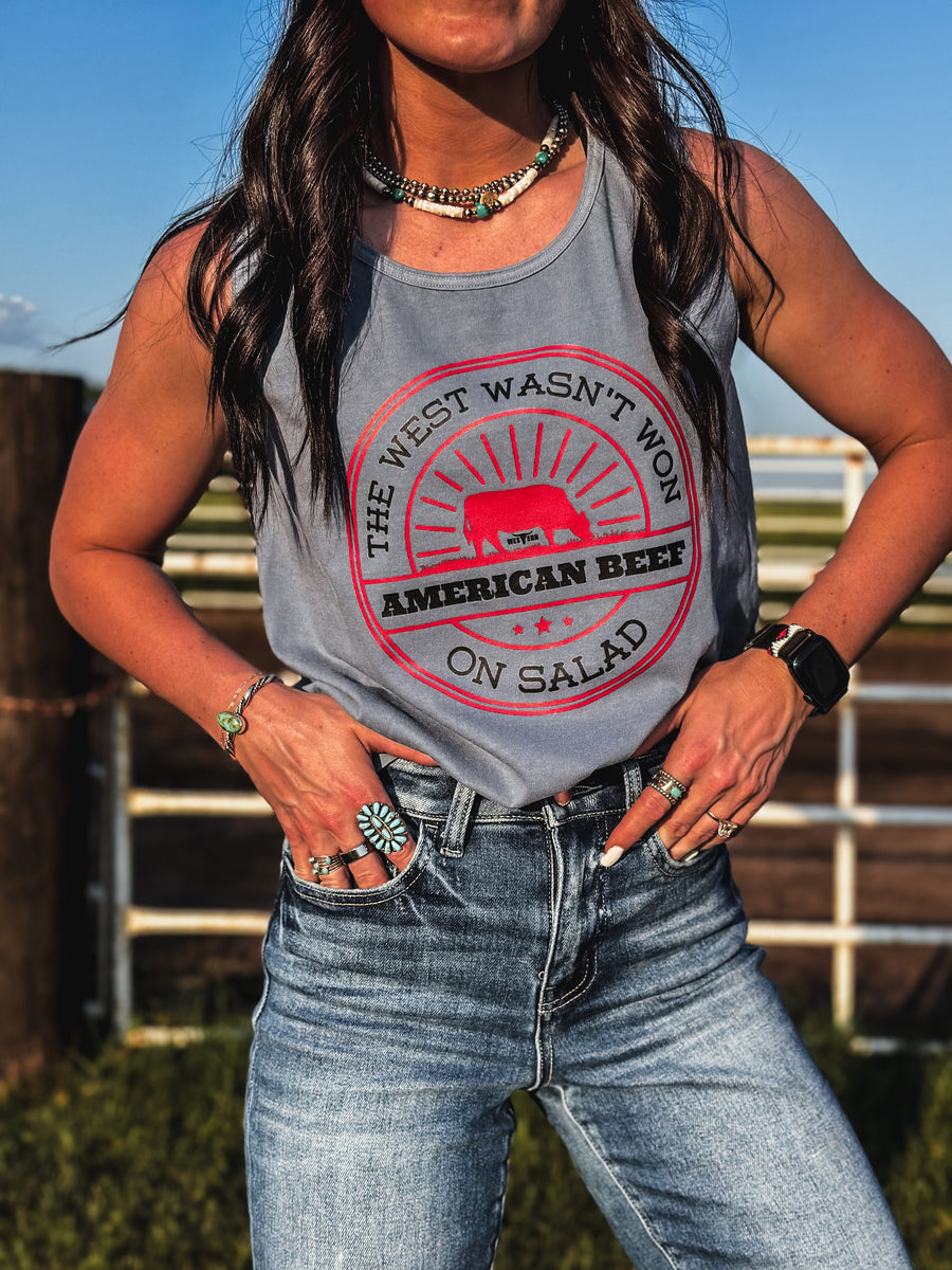 American Beef Tank - Blue Jean – Western T Brand LLC