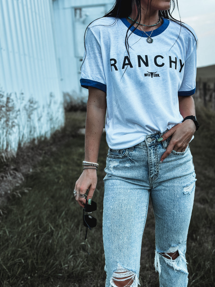 R A N C H Y Blue Ringer T – Western T Brand LLC