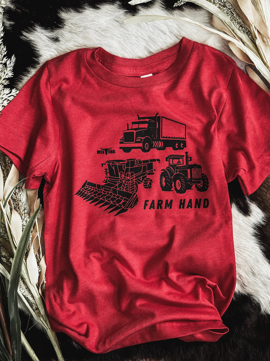 Farm Hand T Youth - Red – Western T Brand LLC