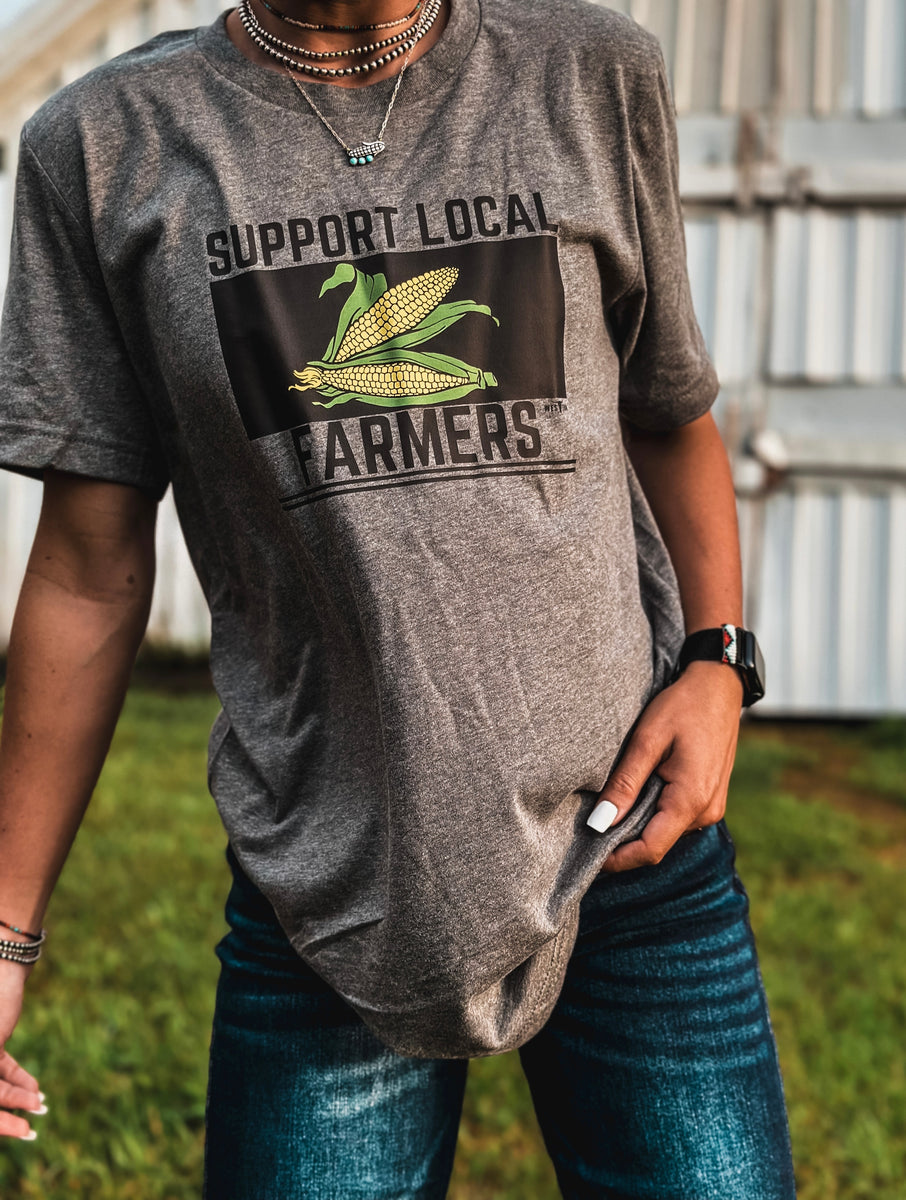 Support Local Farmers GREY – Western T Brand LLC