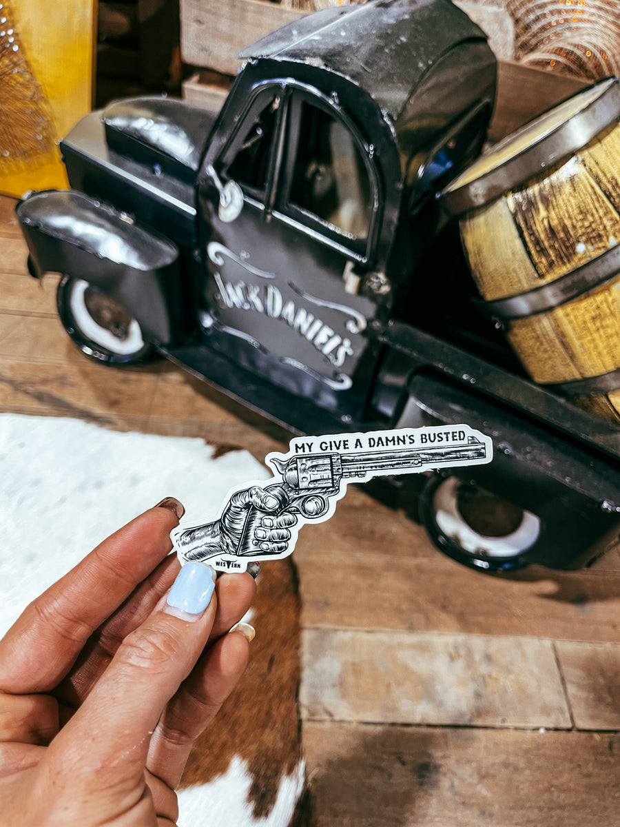 BUSTED Sticker – Western T Brand LLC
